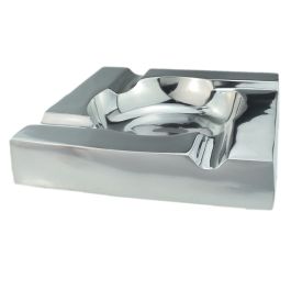 Aluminium Designer 4 Position Square Cigar Ashtray 20 x 20 x 4cm